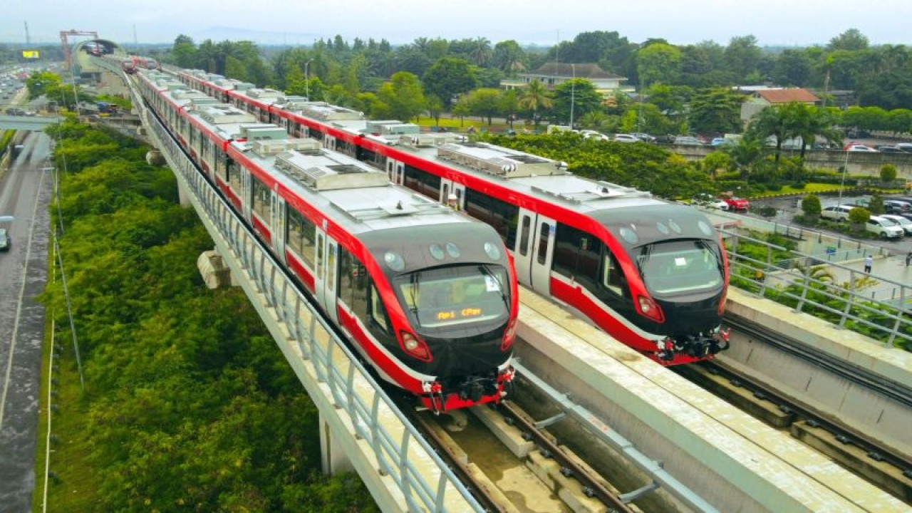 Lintas Raya Terpadu (LRT) atau Kereta Api Ringan Jakarta, Bogor, Depok ...