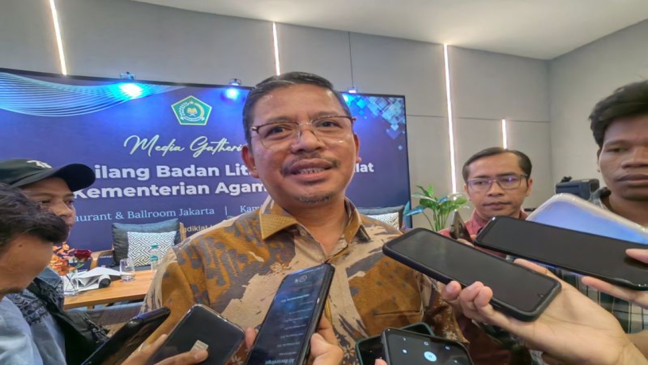 Kepala Badan Litbang dan Diklat Kemenag Amien Suyitno. (ANTARA/Asep Firmansyah)