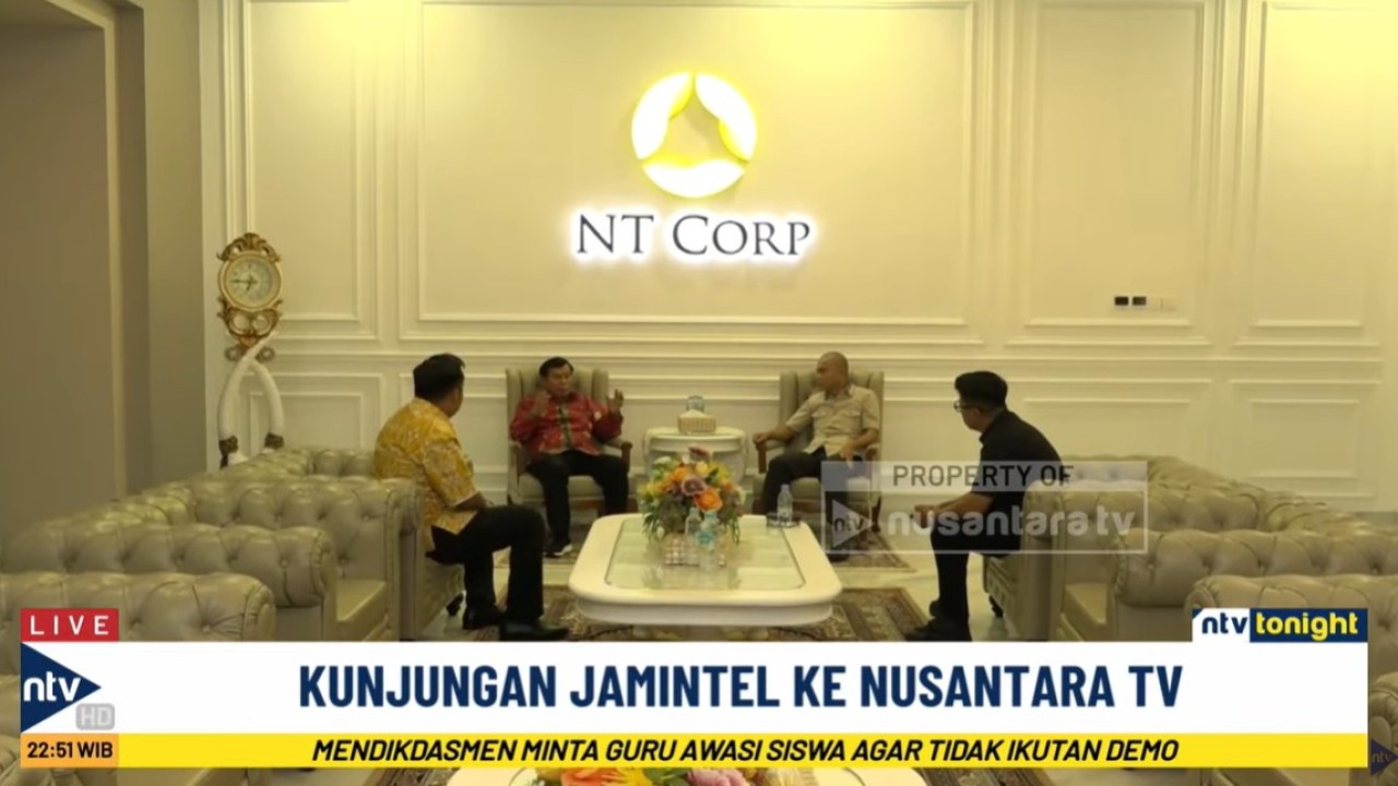 Jamintel Reda Manthovani melakukan kunjungan ke NT Tower, dan diterima langsung Presiden ...