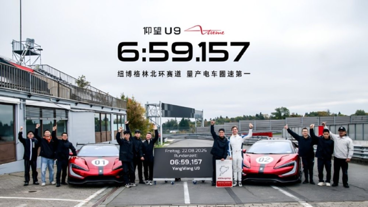 BYD Yangwang U9 Xtreme Dinobatkan Sebagai EV Tercepat di Nurburgring